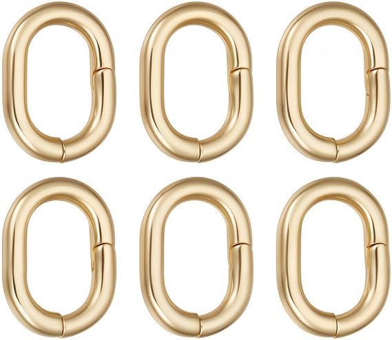 Amazon.com: SUNNYCLUE 1 Box 6Pcs 18K Gold Plated Trigger Spring O Rings ...