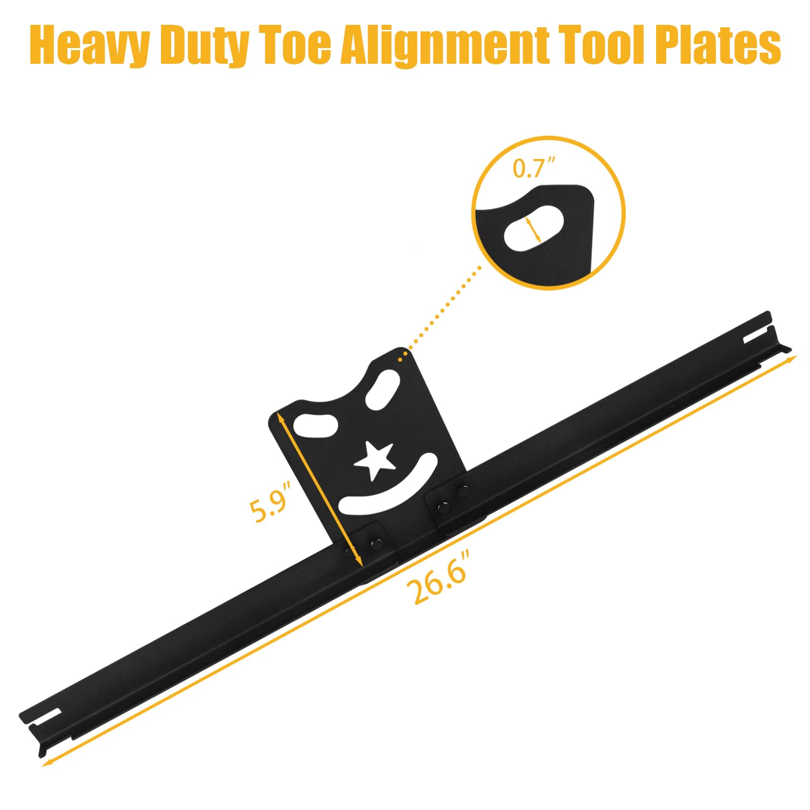 Measuring Wheel Wheel Alignment Tool, 6 Probes Toe Plates, LED Toe ...