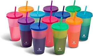 Amazon.com | Generic Manna Hydration Color Changing Tumblers - Colorful ...