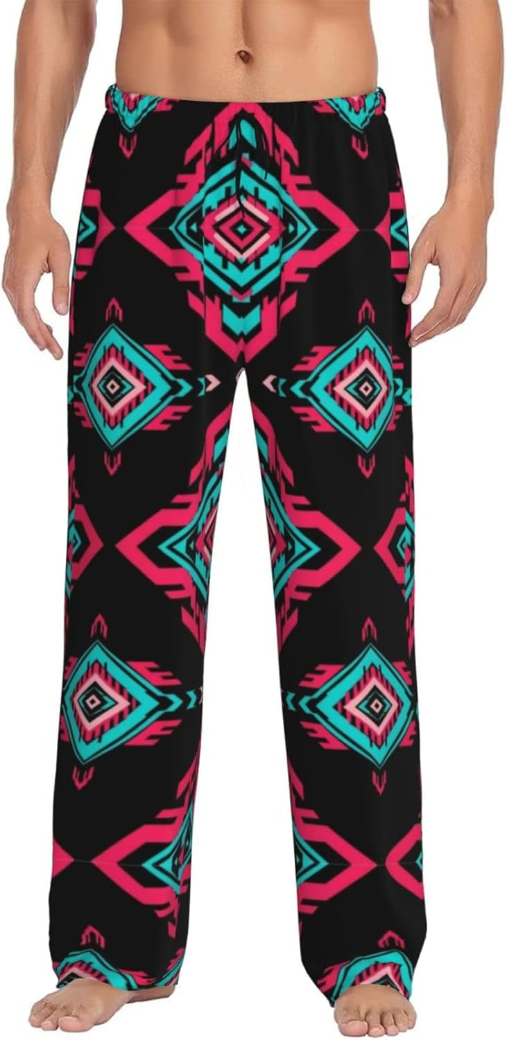 Amazon.com: Men's Casual Pajama Pants Indiana Western Southwest Mesas ...