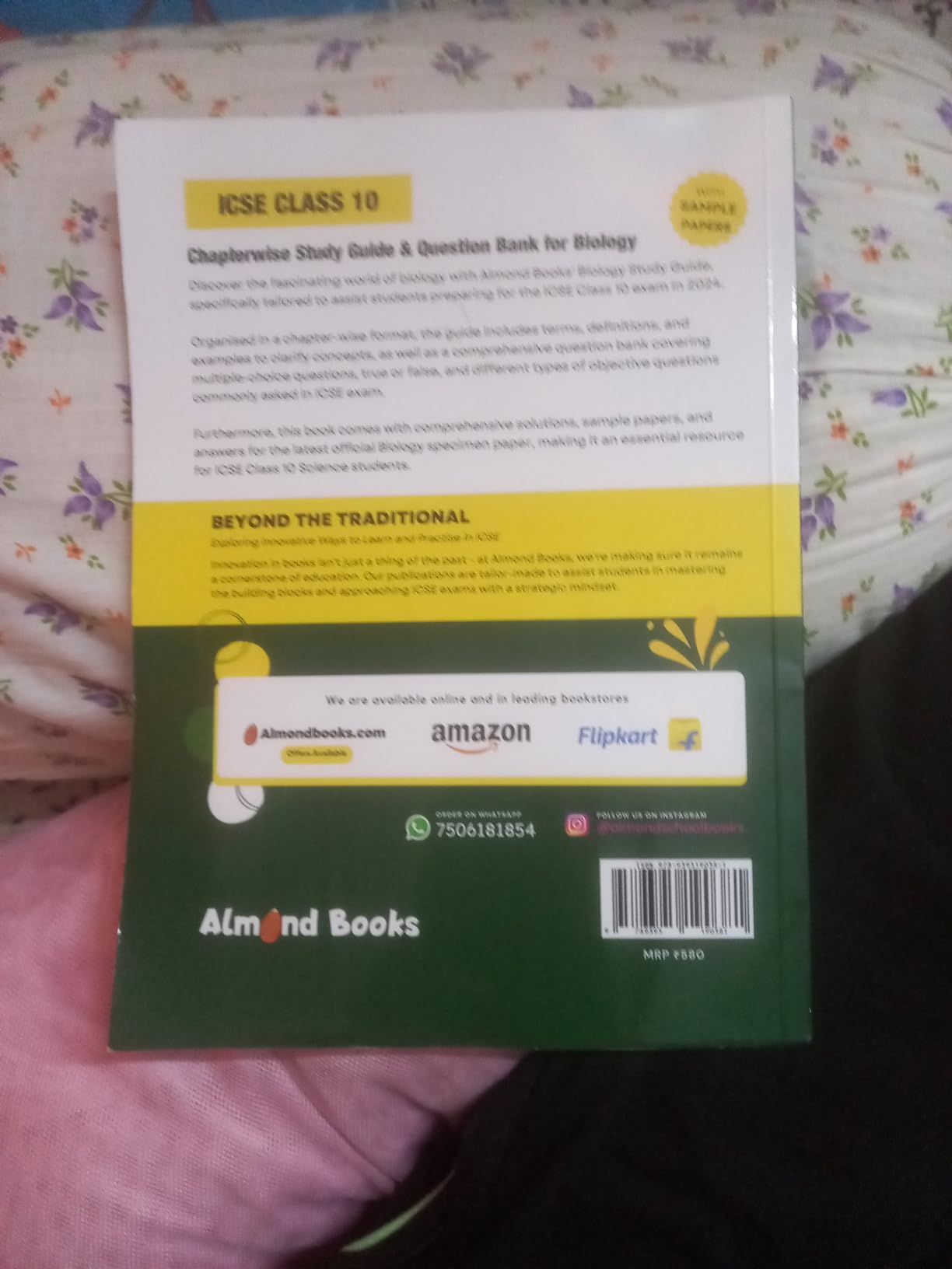 Almond Books BIOLOGY Study Guide for ICSE Class 10 for 2024 Exam ...