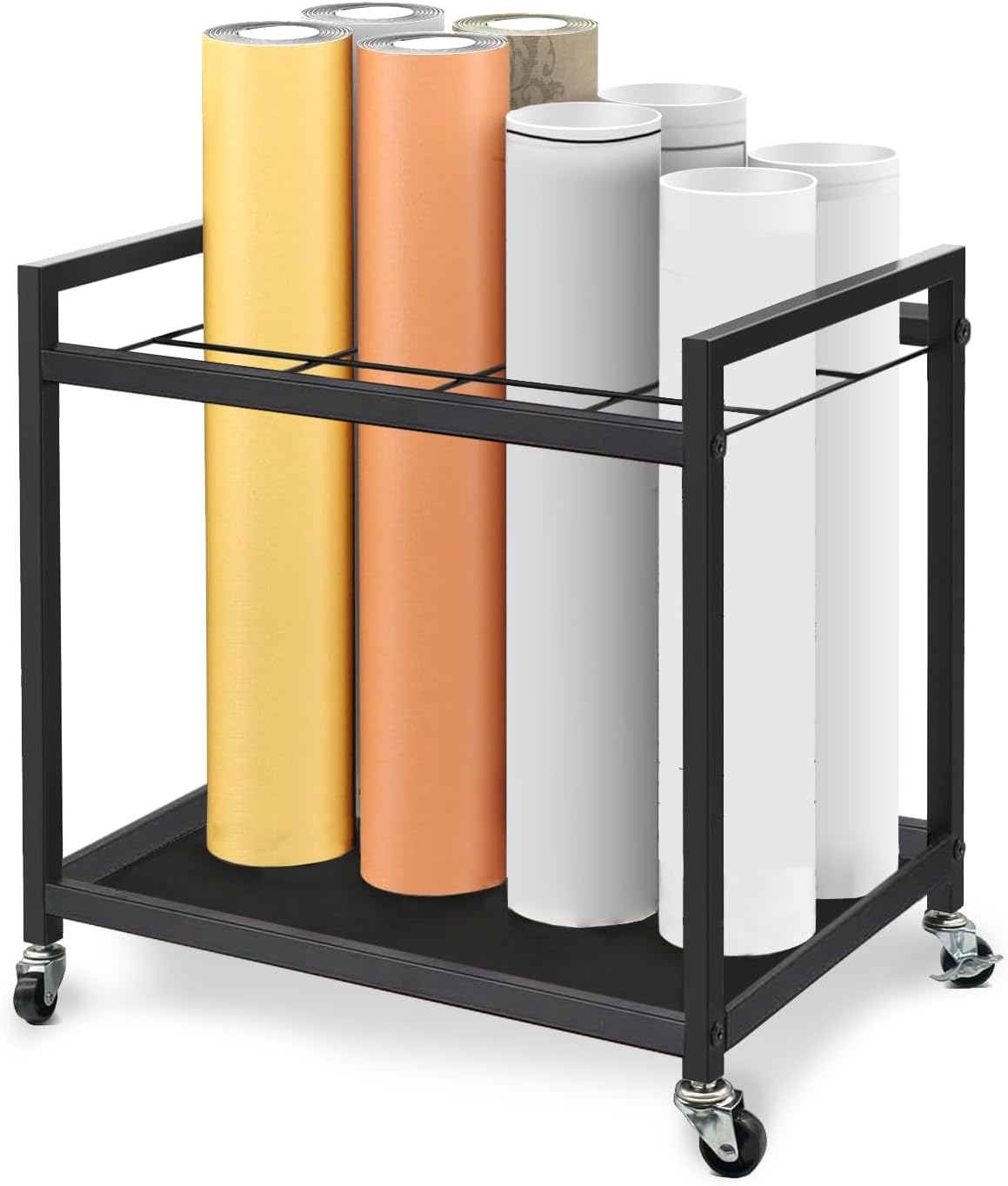 Amazon.com: Blueprint Roll File Holder Storage - 12 Slots Rack Cart ...
