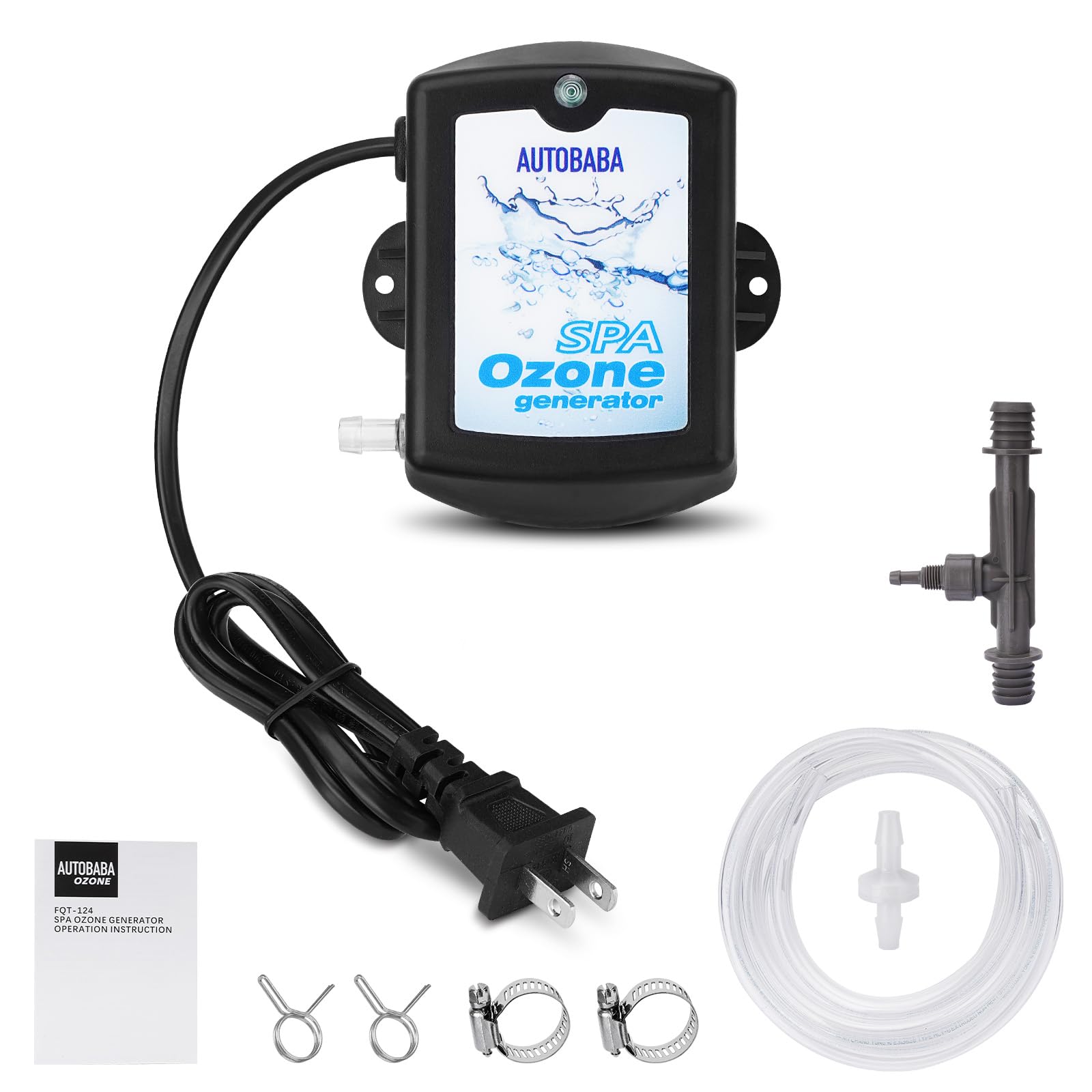 Snapklik.com : AUTOBABA 50-100mg/h Spa Ozone Generator Kit SPA-124 ...