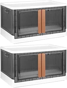 Amazon.com - Storage Bins with Lids 2 Pack Collapsible Storage Bins ...