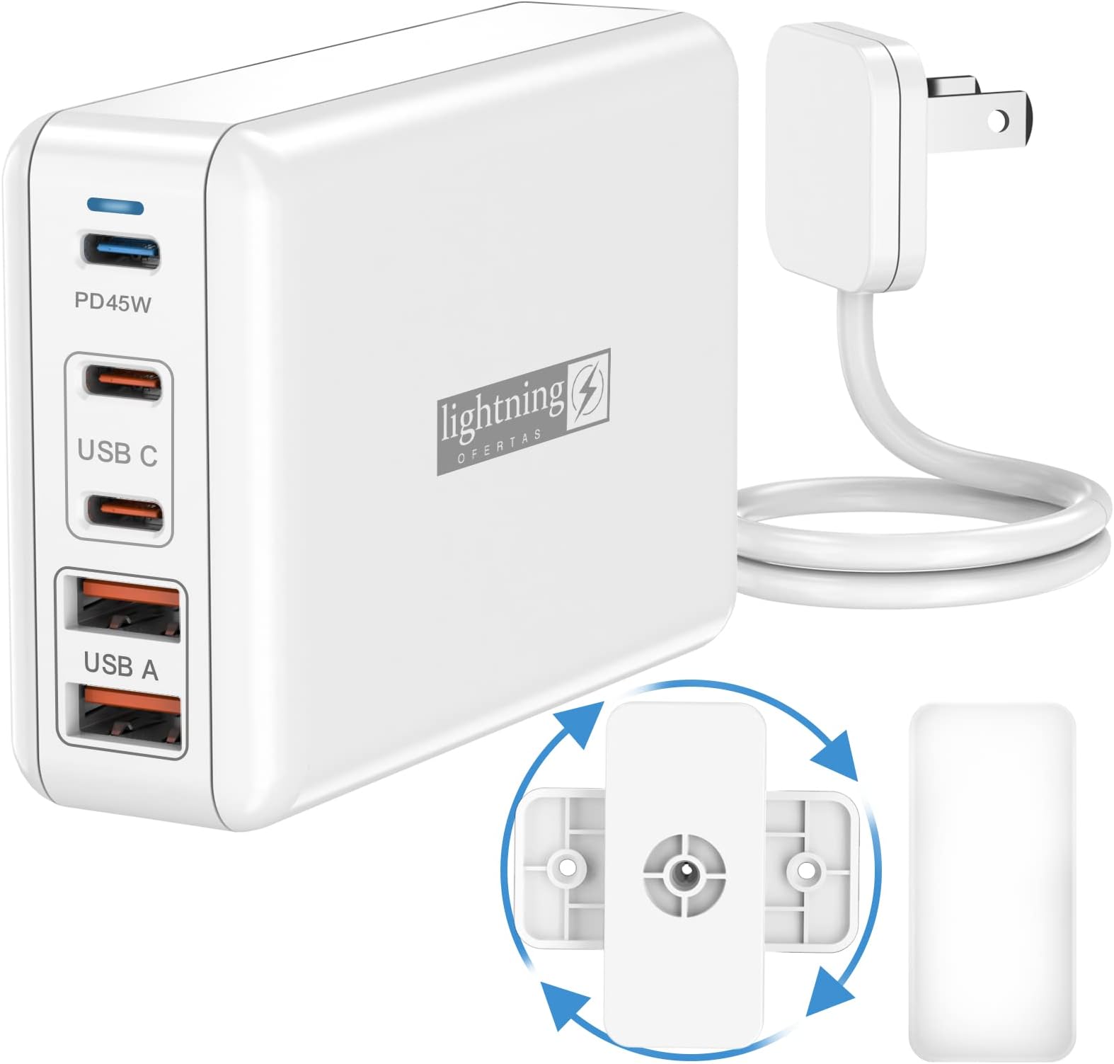 Amazon.com: Lightning Ofertas USB C Charger Block 100W, Type C Charger ...