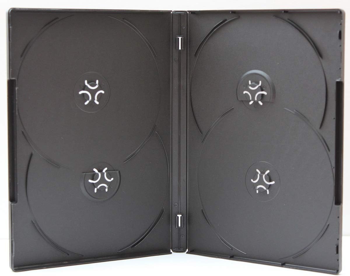 Amazon.com: AmeriCopy Premium Black 14mm DVD Overlap Cases (10 Pieces ...