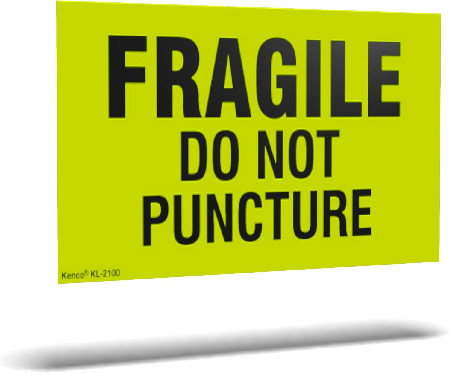 Amazon.com: Kenco 3" X 5" Fragile Do not Puncture Fluorescent Shipping ...