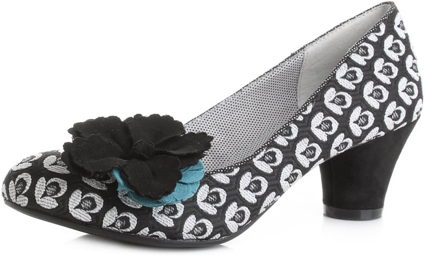 Ruby Shoo Samira (Black/Turquoise): Amazon.co.uk: Fashion