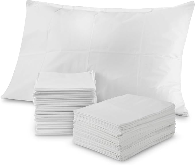 Amazon.com: Stock Your Home (100 Count) Disposable Pillow Case Covers ...