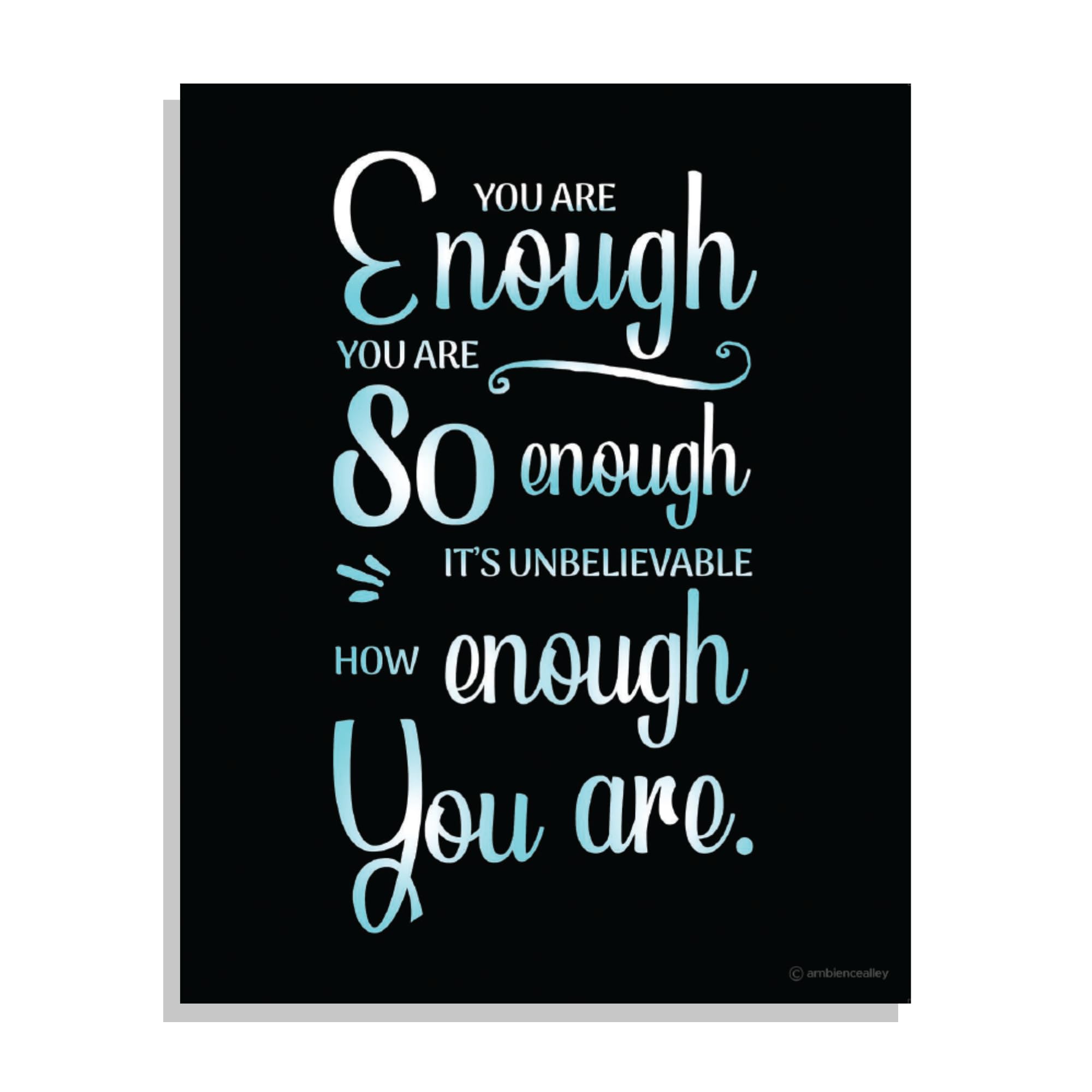 You Are Enough | Motivational Wall Decor | Inspirational Wall Decor ...