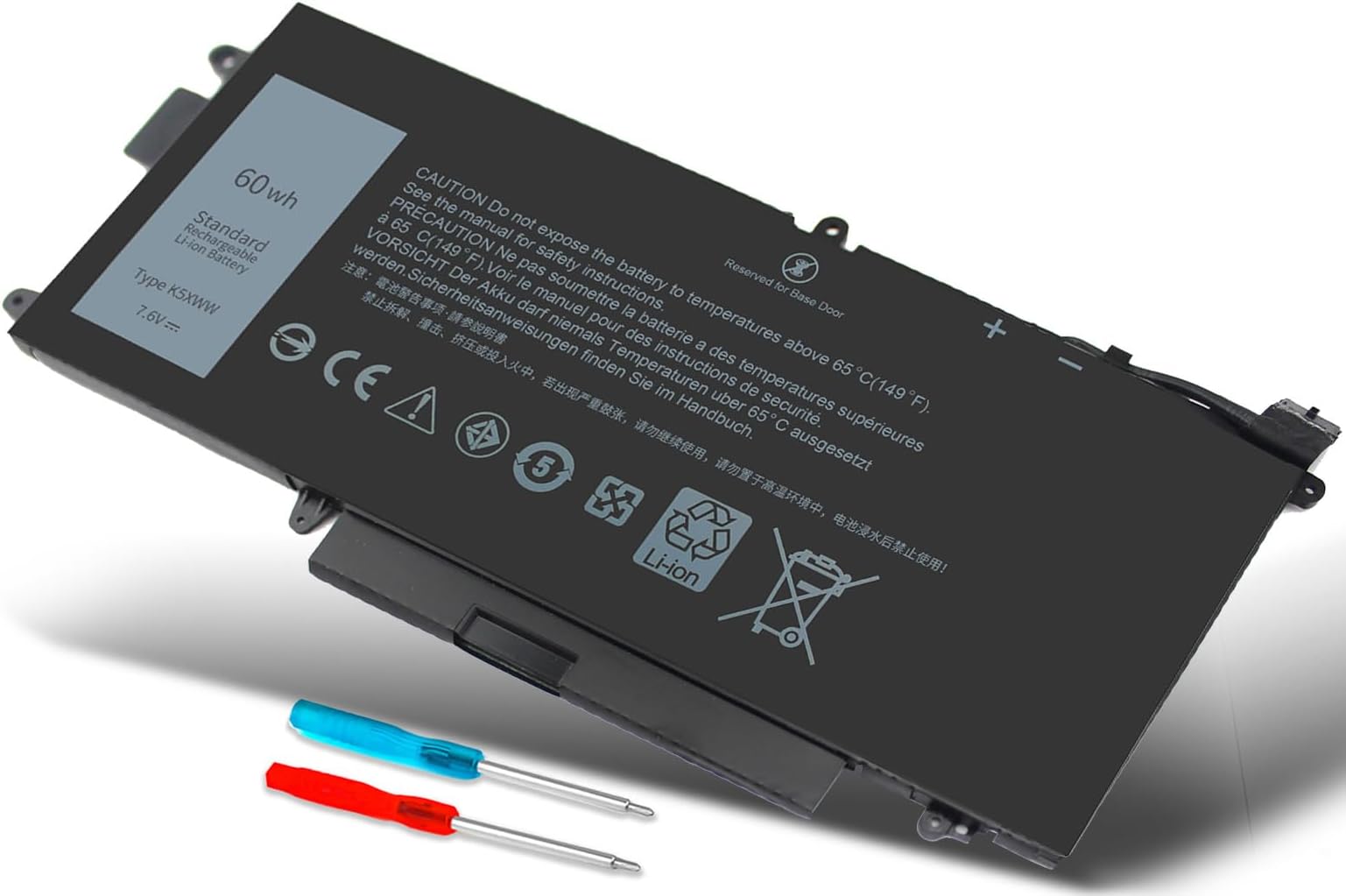 Amazon.com: 60Wh Type K5XWW Battery for Dell Latitude 7389 L3180 ...