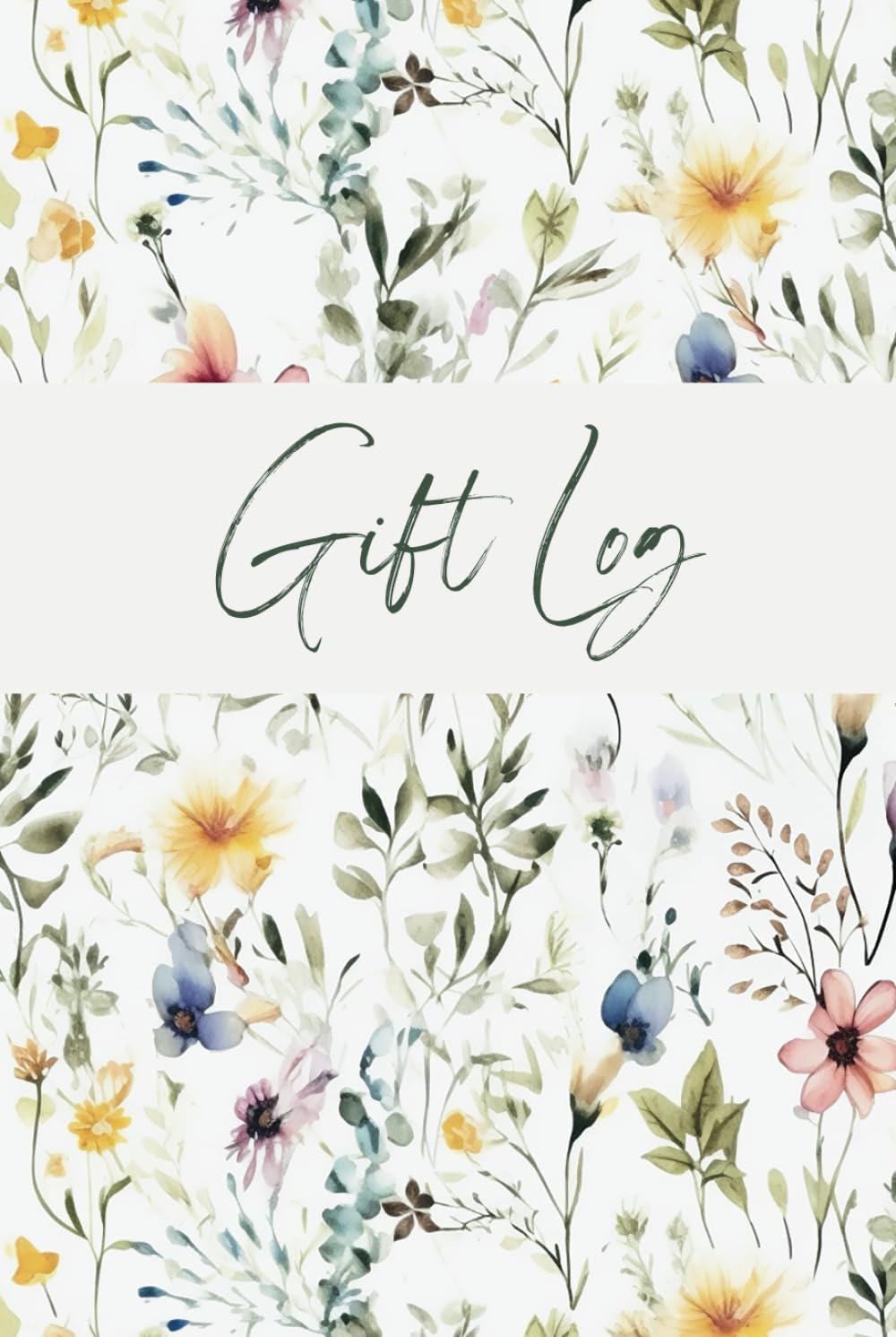 Wildflower Gift Log, Wedding Gift Log, Wedding Gift Tracker, Bridal ...