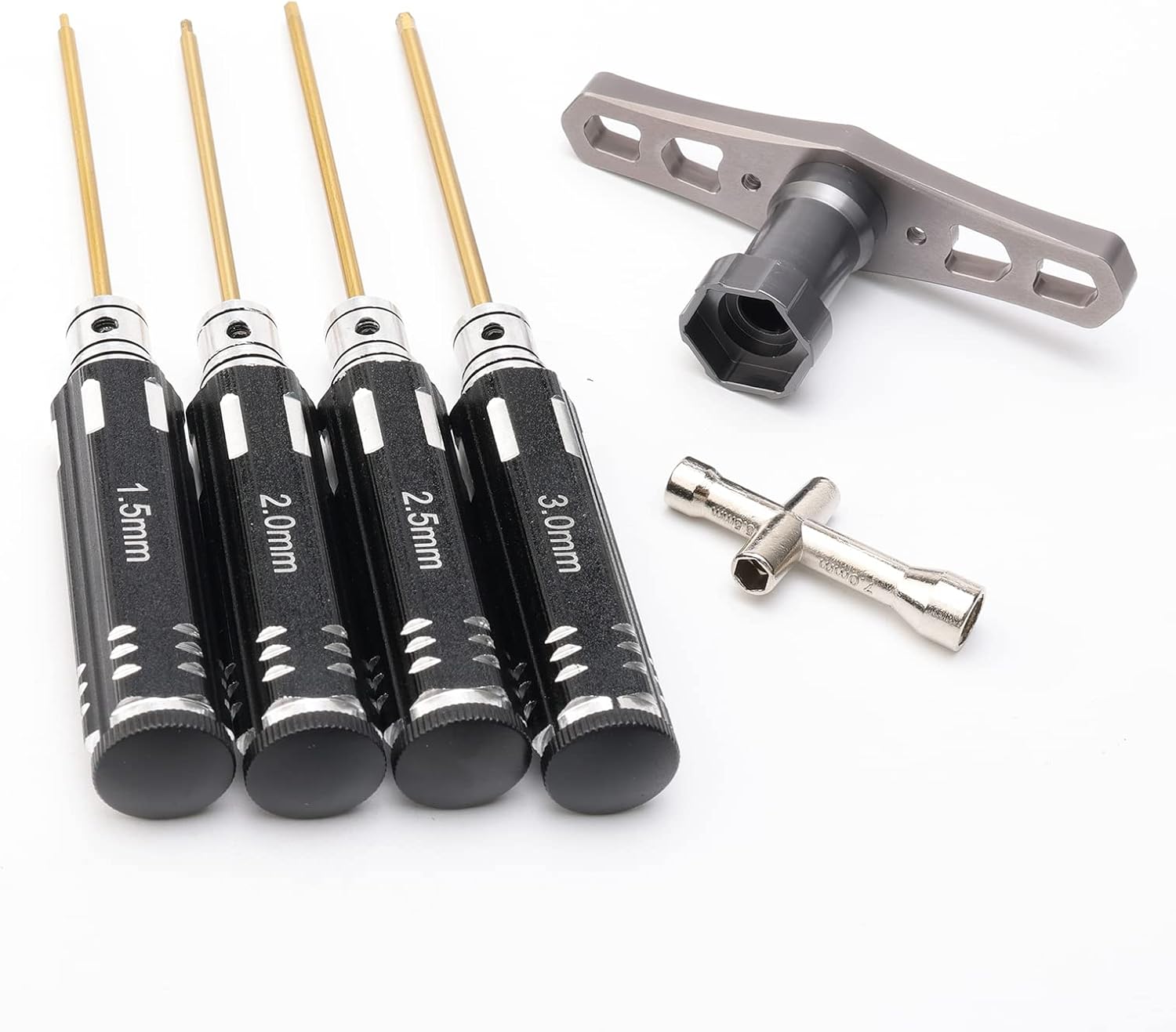 Rowiz 6 in 1 RC Car Tool Kit,Hex Screwdriver Set (1.5/2.0/2.5/3.0mm Hex ...