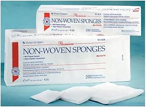Amazon.com: Henry Schein Premium Gauze, Rayon/Polyester Blend Non-Woven ...