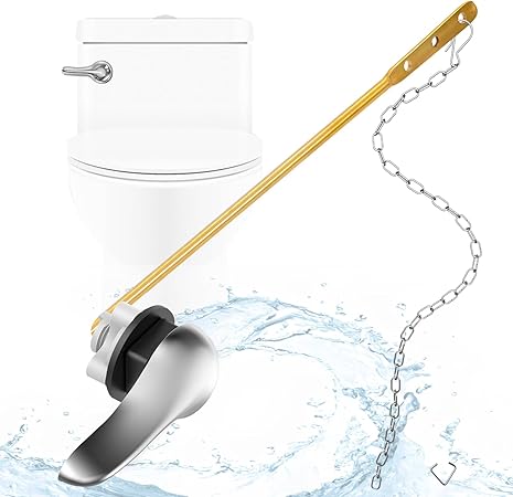 Xlajiao Universal Toilet Flush Handle Kit - Zinc Alloy Lever with H2 ...