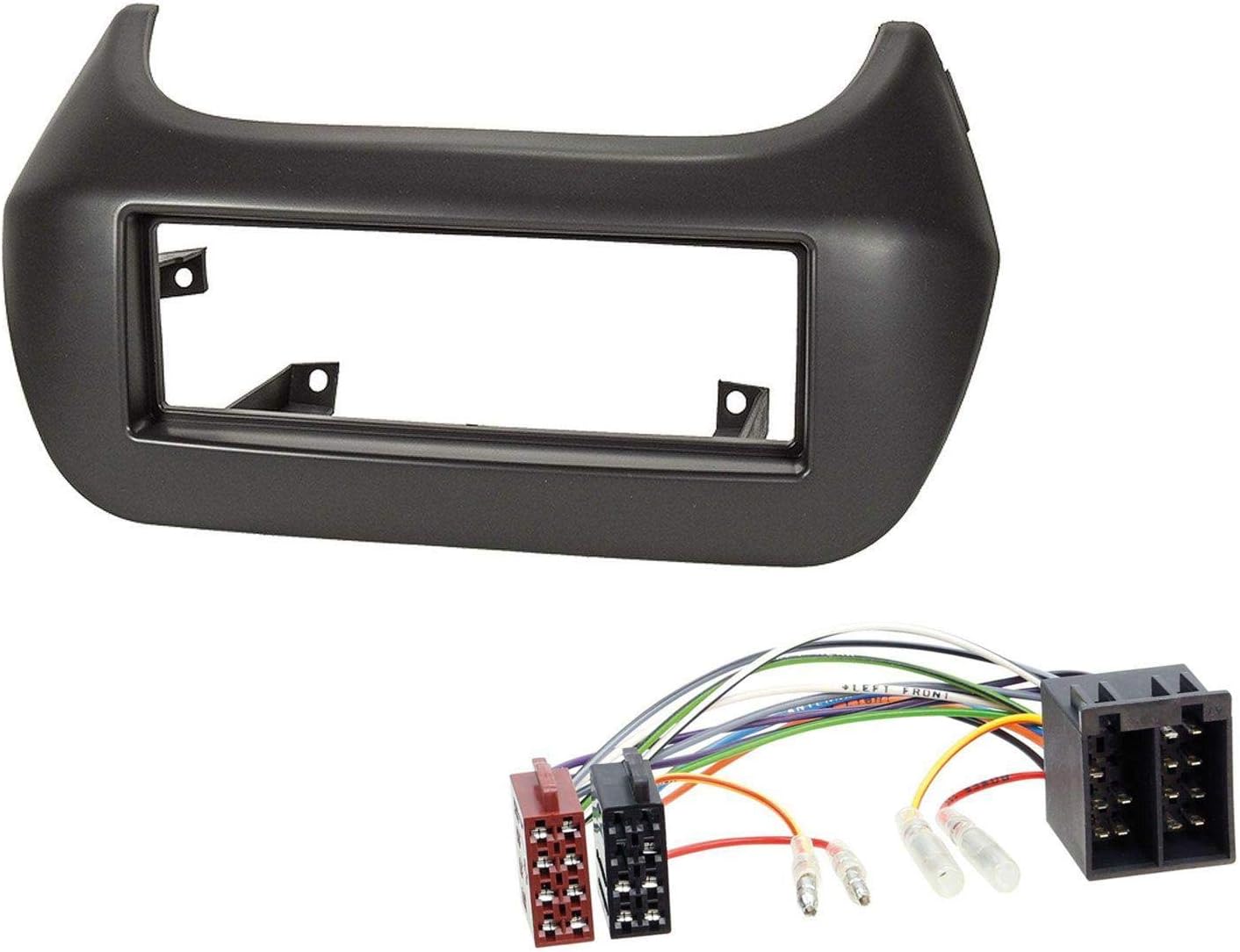 Radio installation kit for DIN car radio in Fiat Fiorino/Qubo, Citroen ...