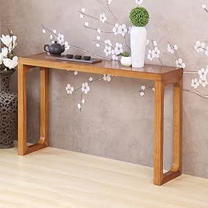 Amazon.com: KWOKING Mid-Century Modern Console Table Wood Rectangle ...