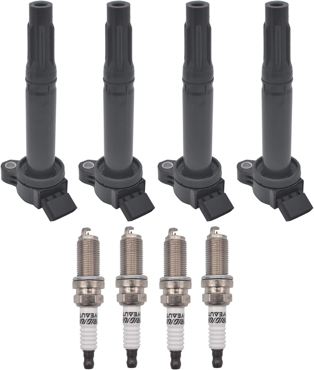 Amazon.com: Set of 4 Ignition Coil Pack and Spark Plugs for Toyota ...
