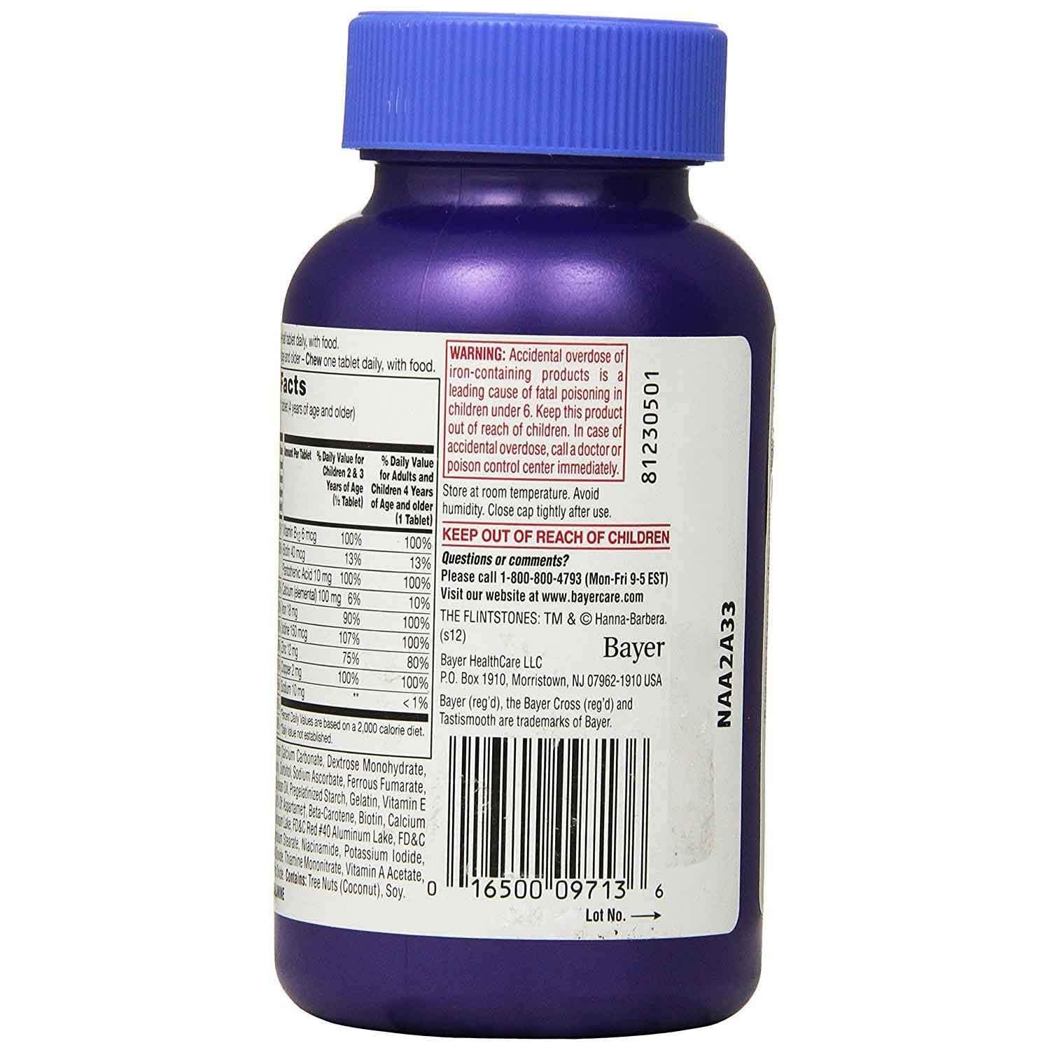 Snapklik.com : Flintstones Complete Chewables Childrens Multivitamins ...