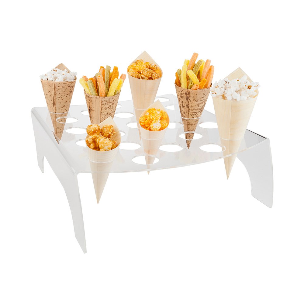Restaurantware 13 5 Inch Clear Plastic Food Cone And Sushi | Desertcart ...