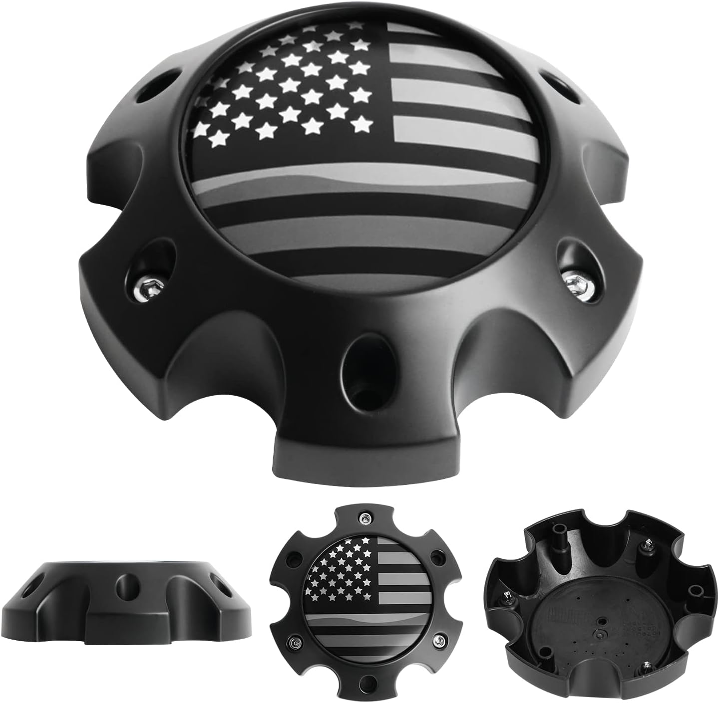 Amazon.com: InTech Auto Wheel Center Hub Caps for XD 6 Lug Replacement ...