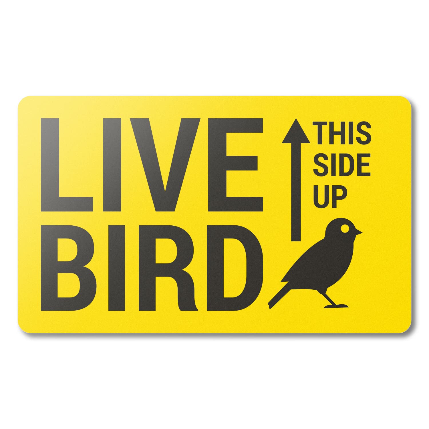 Buy 900 Live Bird Labels for Shipping Crate, 3 x 5 Inch Live Animal ...