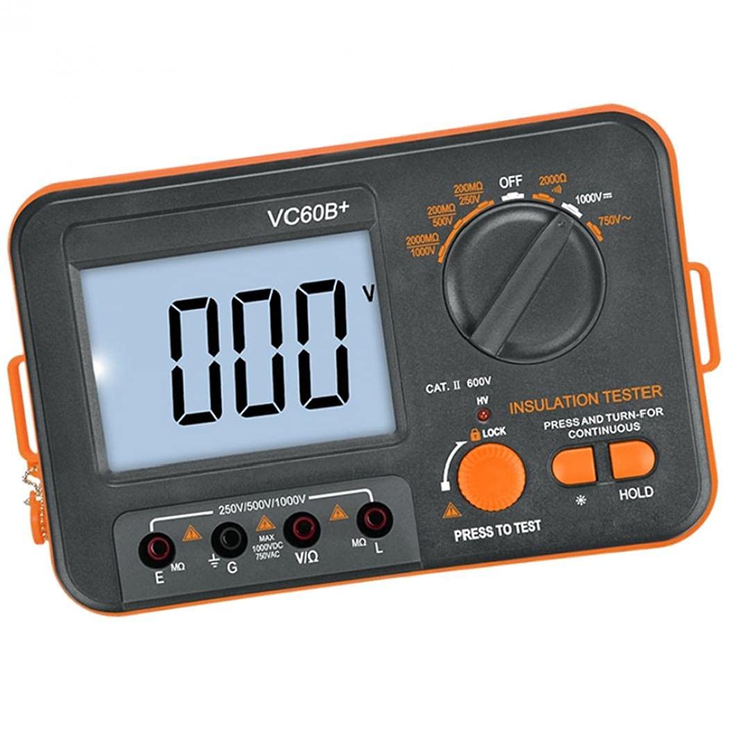 Insulation Resistance Tester Grounding Megohmmeter Vc60b With Backlight ...