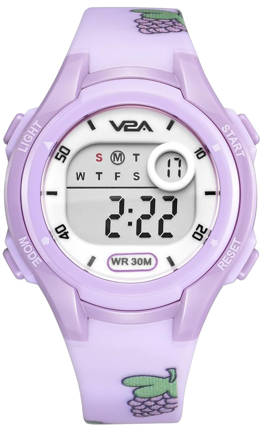 Buy V2A Girls & Kids Resin Fruity Watch-Printed Band Waterproof Watch ...