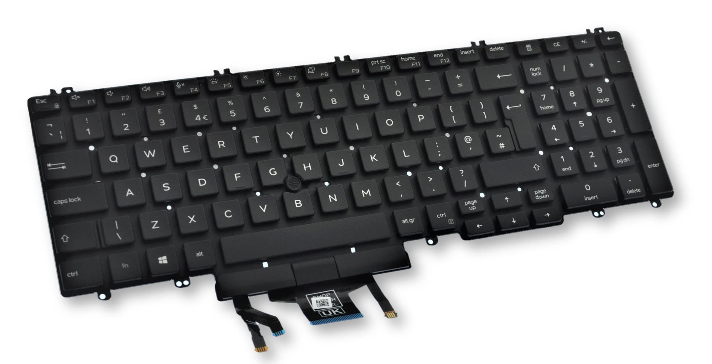 Dell Latitude 5500 5501 5510 5511 UK QWERTY Backlit Keyboard WDJ4X ...