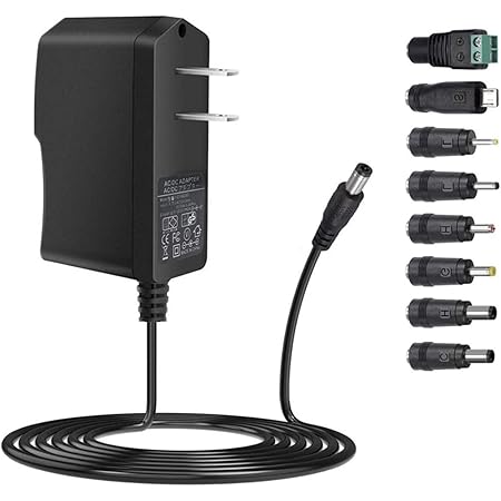Amazon.com: DC 5V 2A 2000mA Power Supply Cord Charger Multi Tips 10W AC ...