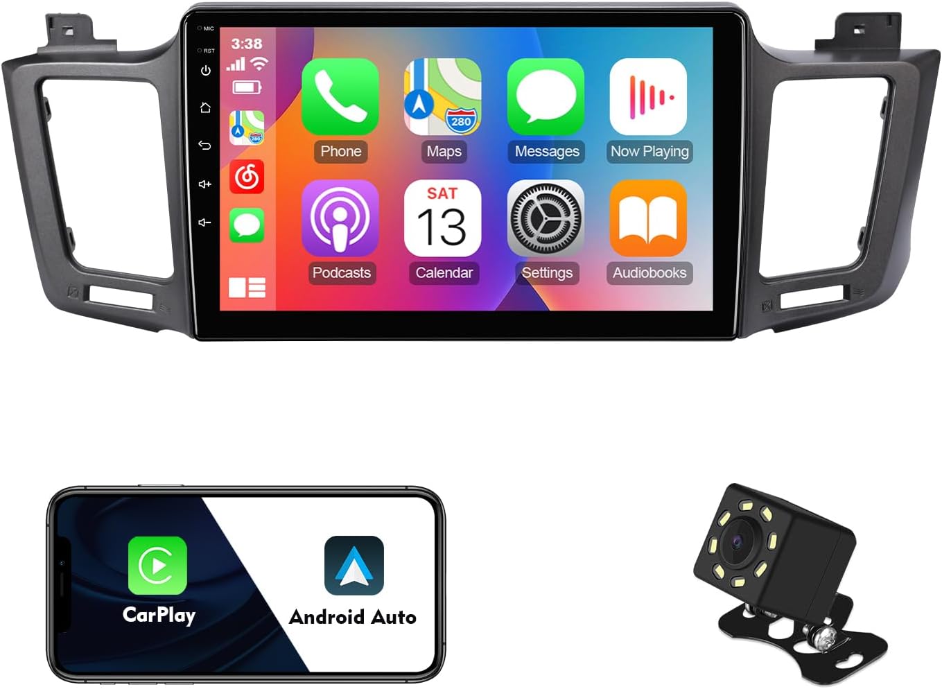 Amazon.com: 2+32G 9-inch Android 12 Car Stereo for Toyota RAV4 2013 ...