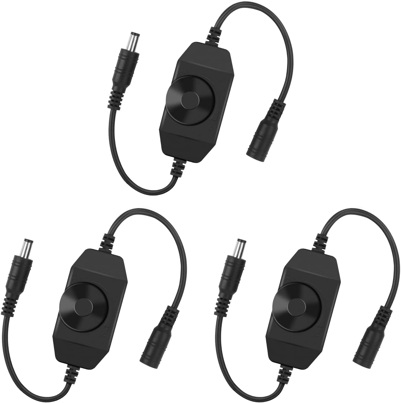 2pcs DC12V-24V Mini Dimmer LED brightness Dimmer Controller for 3528 ...