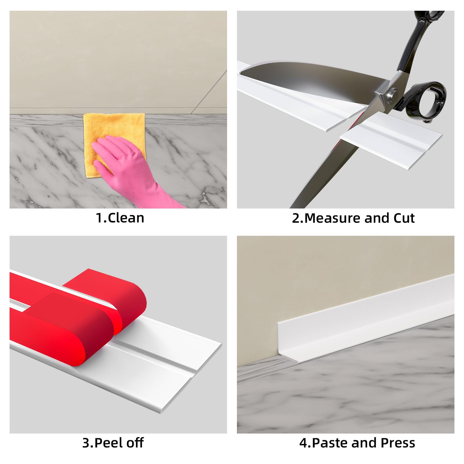 Snapklik.com : Wall Corner Protector, 16inch X 22FT Peel And Stick Wall ...