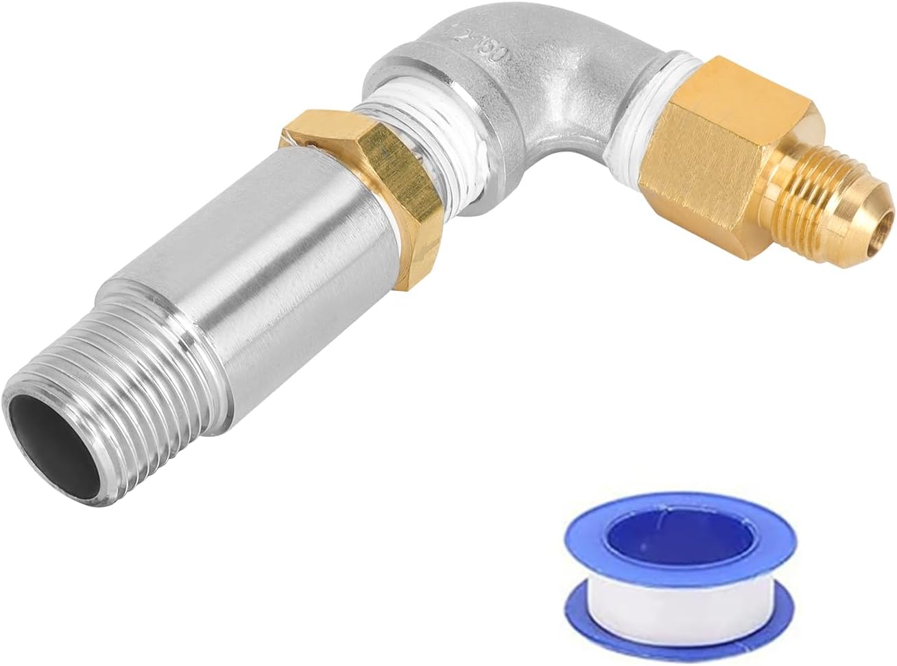 Amazon.com: MOASKER 1/2" Propane Air Mixer Valve 90° Elbow Brass fire ...