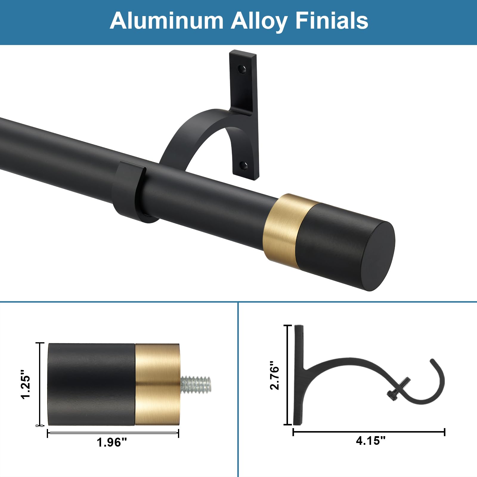 Snapklik.com : Splicing Single Window Rods 16-120 Inchs, 1 Inchs Rod ...