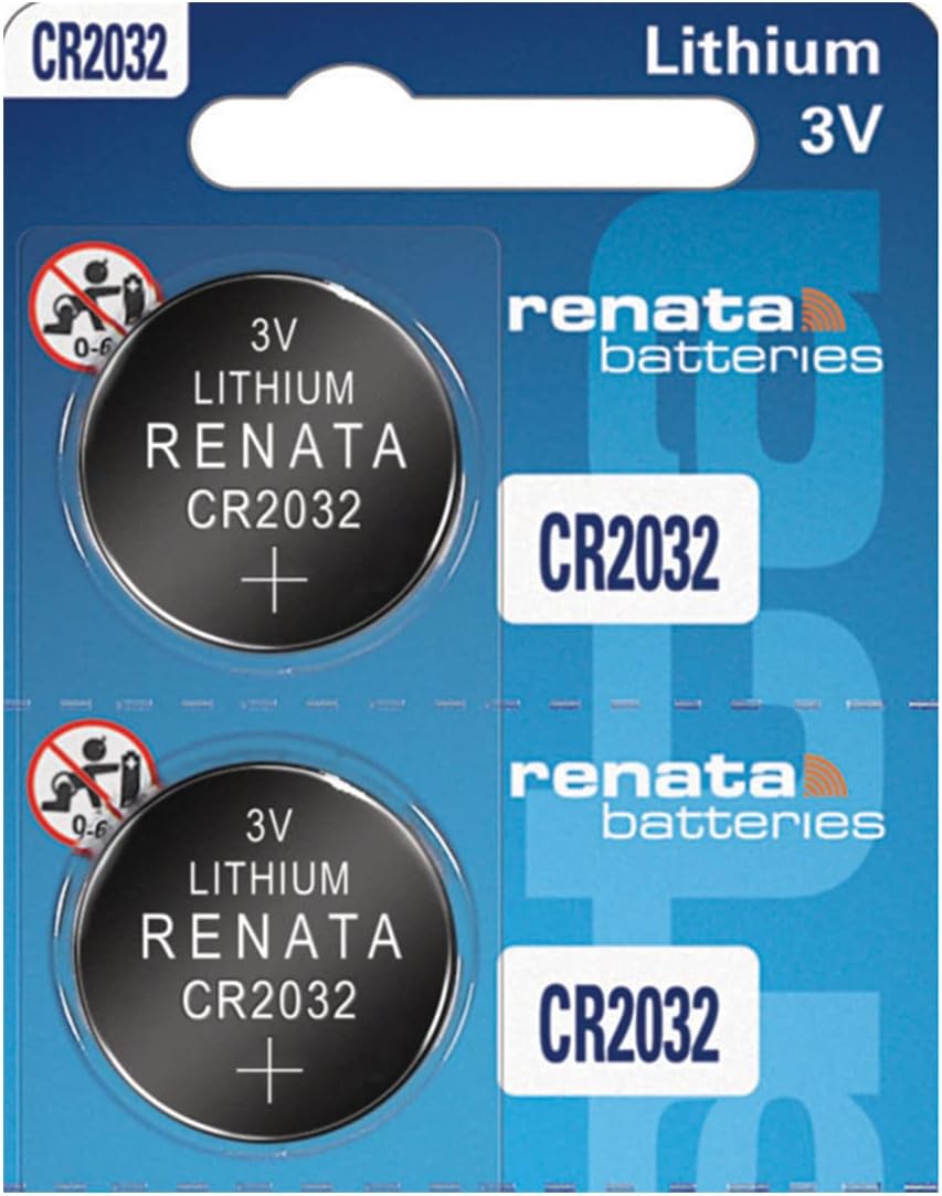 Amazon.com: Renata CR2032 Batteries - 3V Lithium Coin Cell 2032 Battery ...