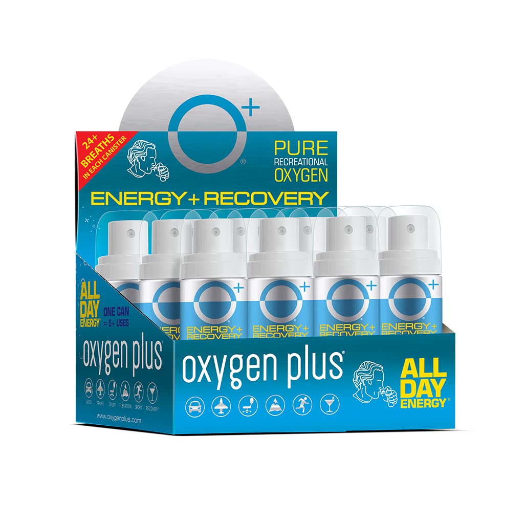 Buy Oxygen Plus – O+ Mini 12 Pack | Portable Oxygen Can | 99.5% Pure O2 ...