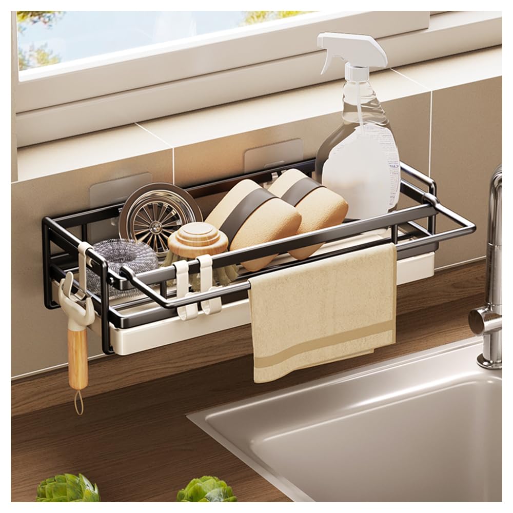NUODWELL Wall Mounted Kitchen Sink Caddy, Washing up Organiser with ...