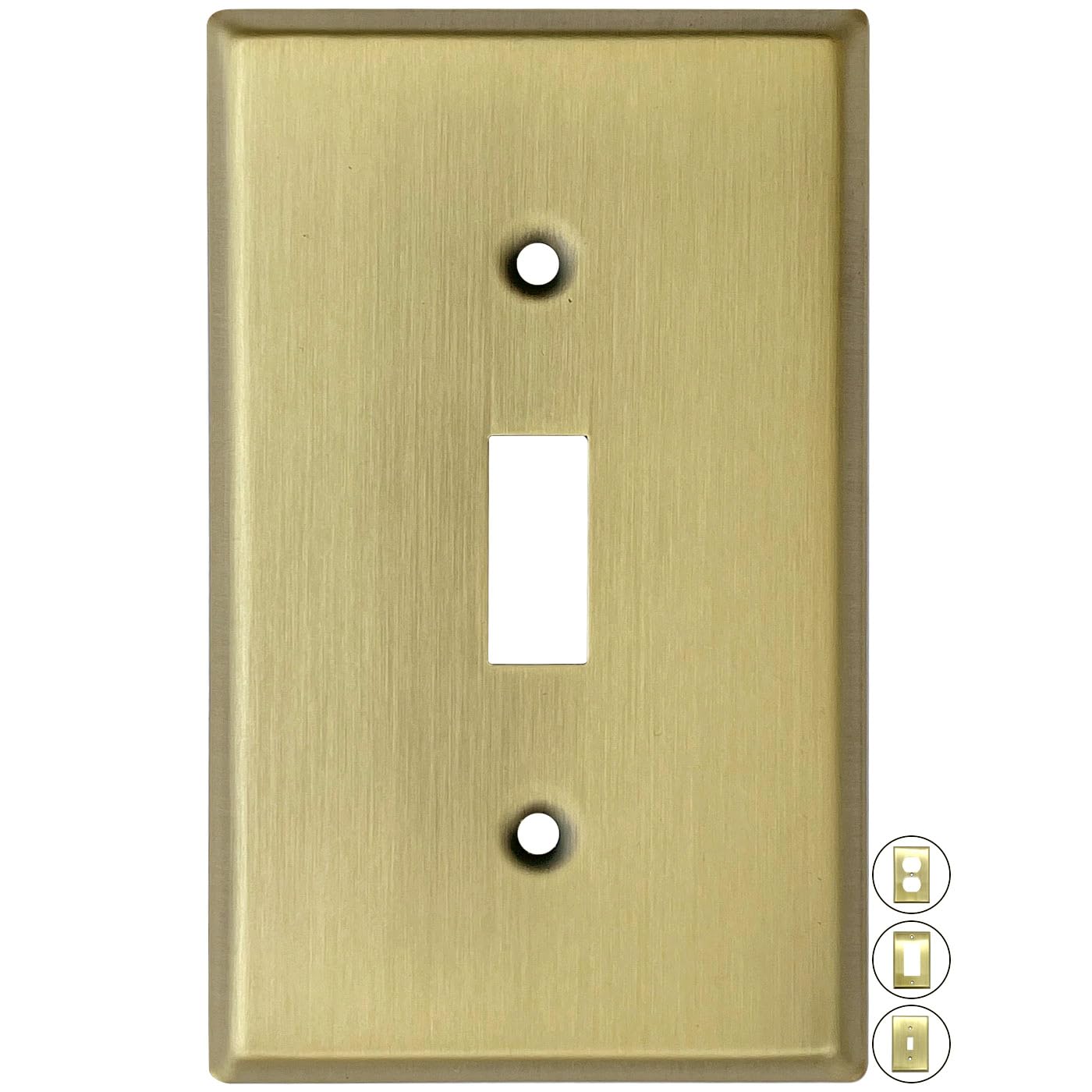 Rio Salto BRASS Antique Gold Metal Gold Toggle Light Switch Covers ...