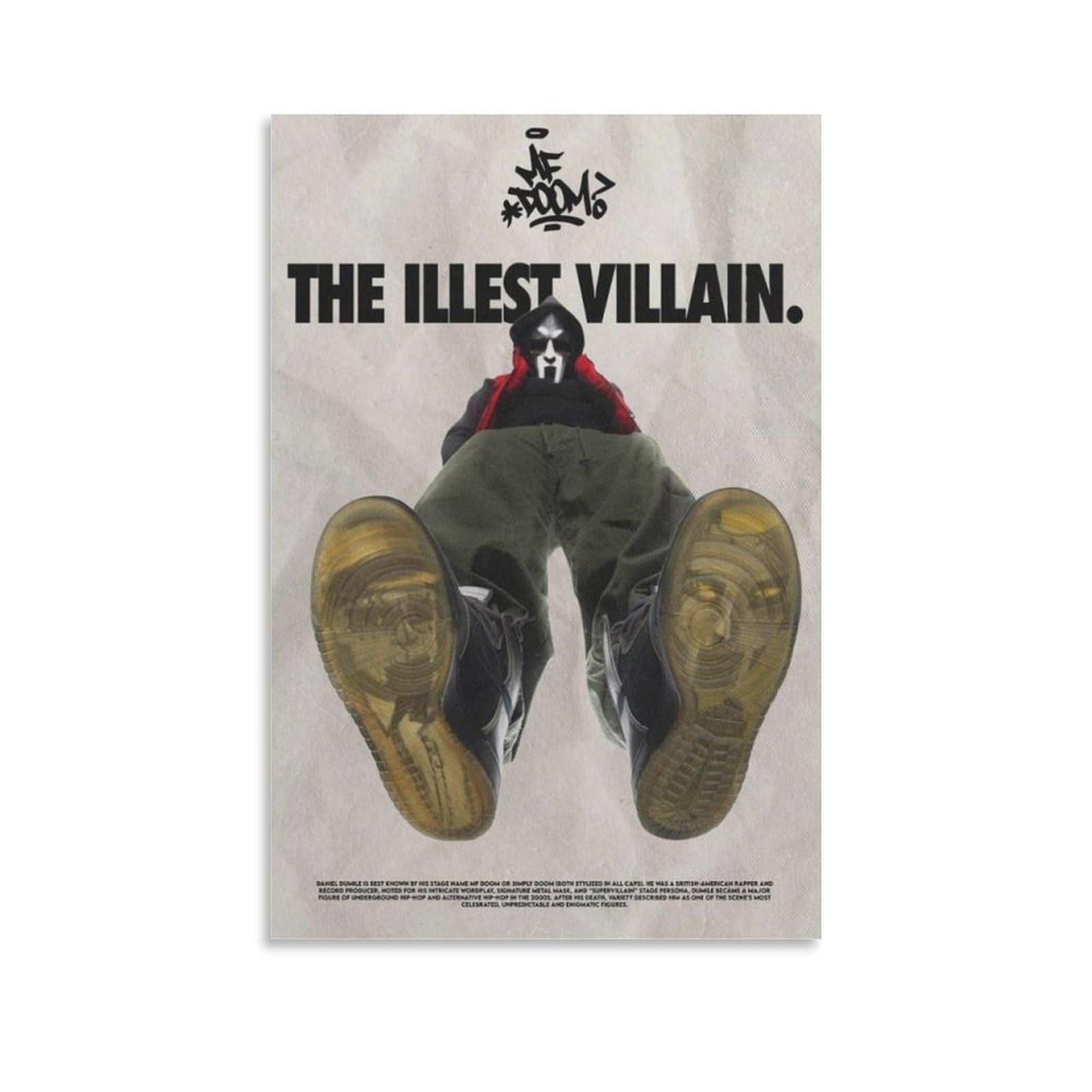 Amazon.com: JINLEXIU MF DOOM Canvas Posters Wall Art Decor Room Bedroom ...