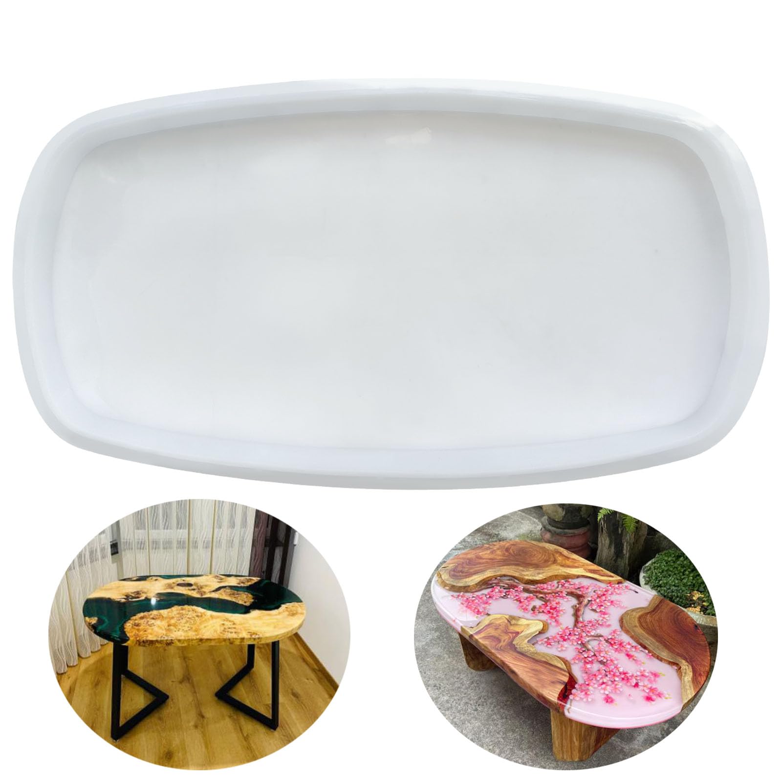 Amazon.com: Large Oval Silicone Epoxy Resin Molds for DIY, River Table ...