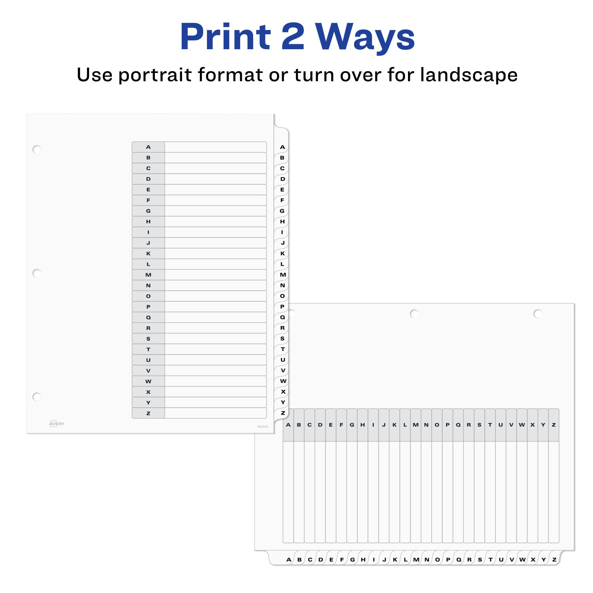 Milestone Birthday Presents Avery 3-Ring Binder Dividers - 3 Sets With ...
