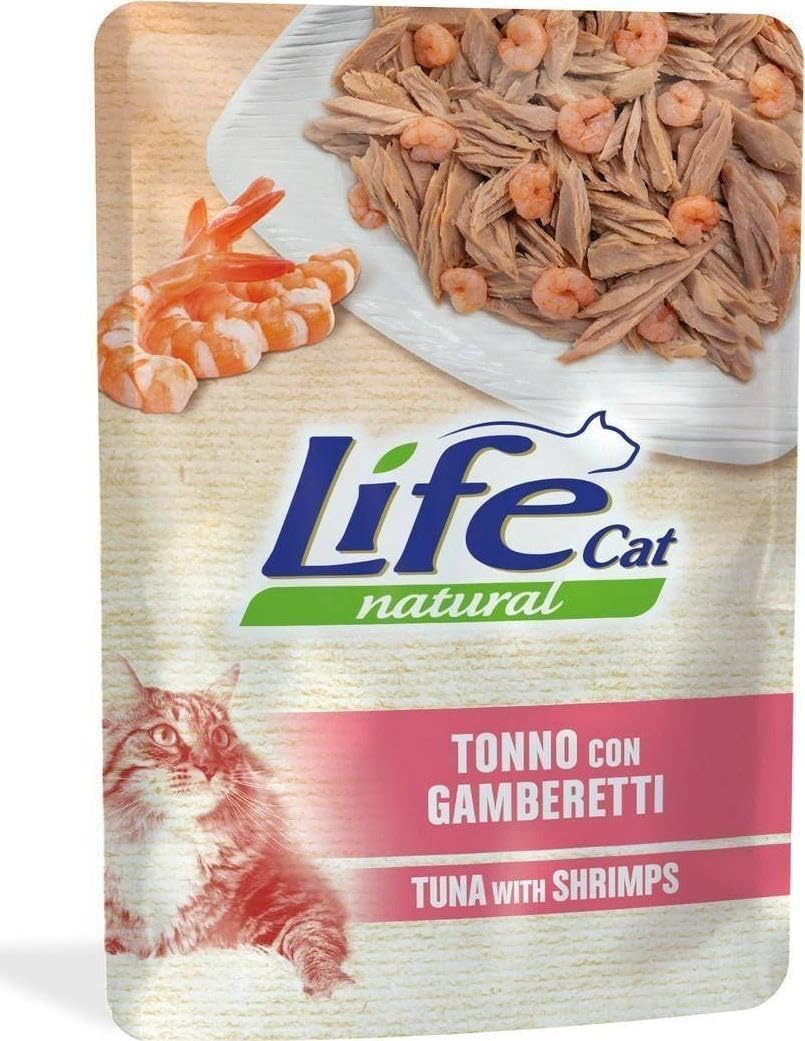 Life Cat 10 Sachets x 70g Healthy Cat Food (Tuna/Shrimp) : Amazon.co.uk ...