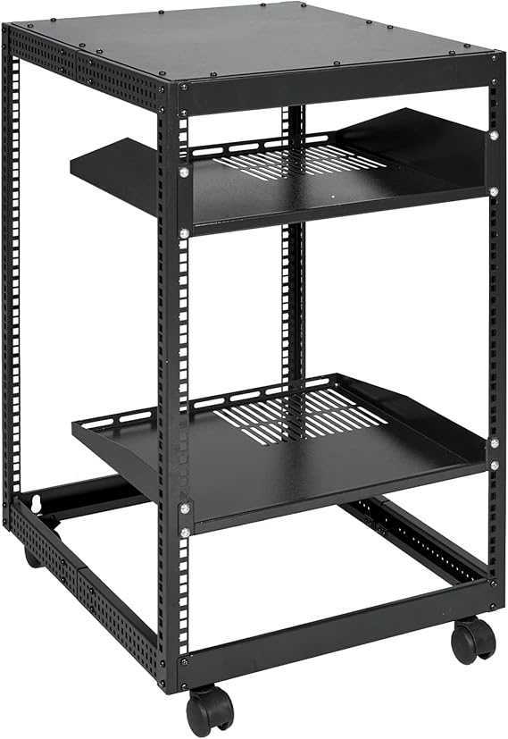 Amazon.com: VEVOR 15U Open Frame Server Rack, 23''-40'' Adjustable ...