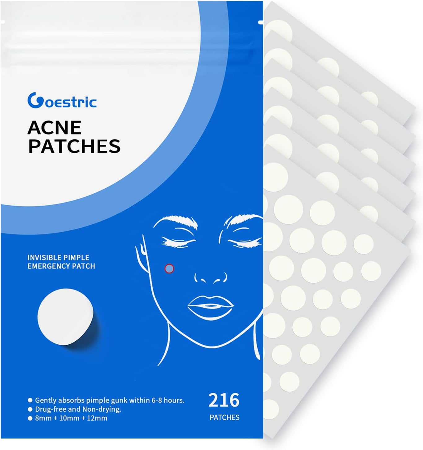 Amazon.com: Pimple Patches for Face - 134 Count Hydrocolloid Acne ...
