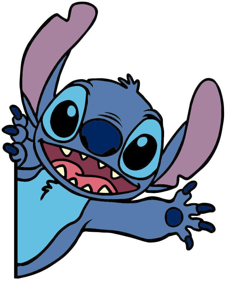 Amazon.com - Stitch Wave Cute Vinyl Decal, Sticker for Cars, Windows ...