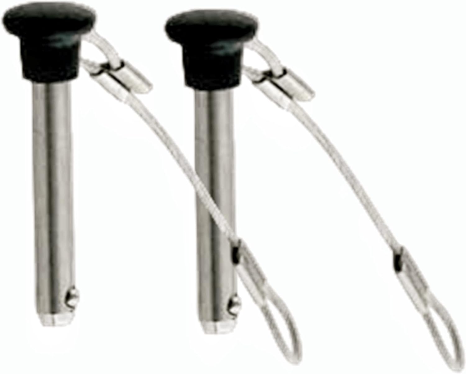 4Pcs Diameter 3/16" Stainless Steel Black Nylon Head Pull Pin with ...