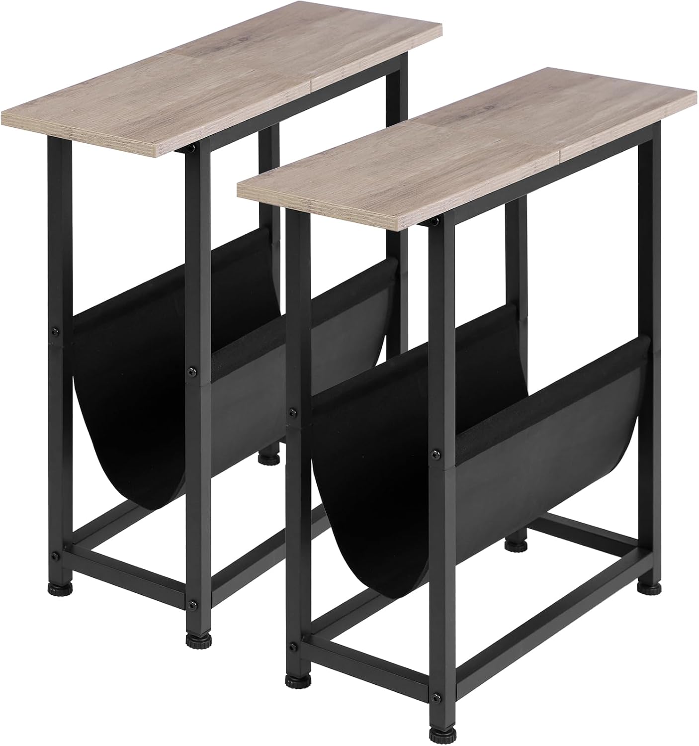 Amazon.com: LOAKEKEL Narrow Side Tables Set of 2, Slim End Tables ...