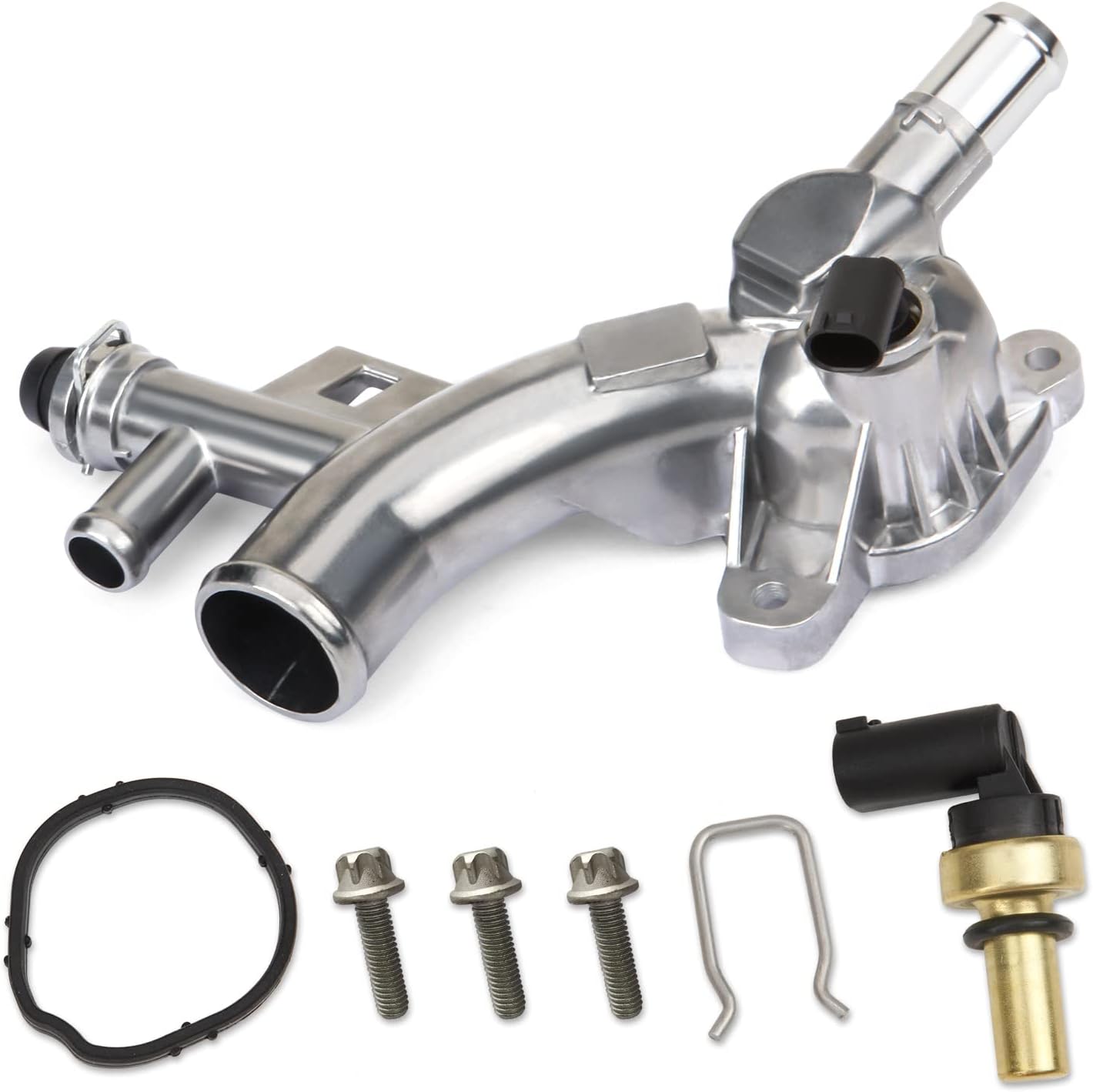 Salida de agua de la carcasa del refrigerante del motor con sensor ...