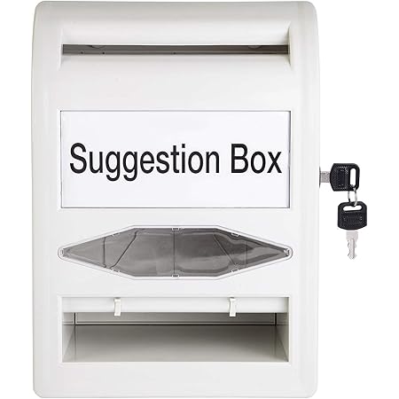 Amazon.com : Adir Donation Ballot Box with Lock For fundraising with 25 ...